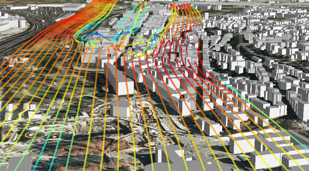 Research project: Simulation of urban wind flows | HFT Stuttgart